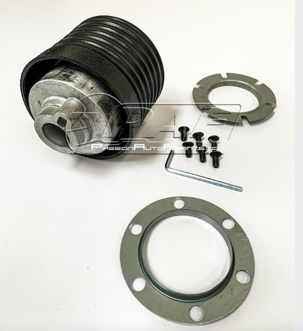 MOMO Prototipo Black 350mm Steering Wheel & BG Racing Hub Pack for ...