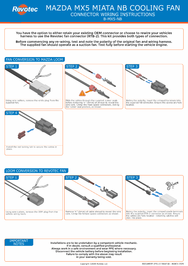 Mazda MX-5 / Miata NB Cooling Fan Kit (1998-2005) | PAFCLASSIC®